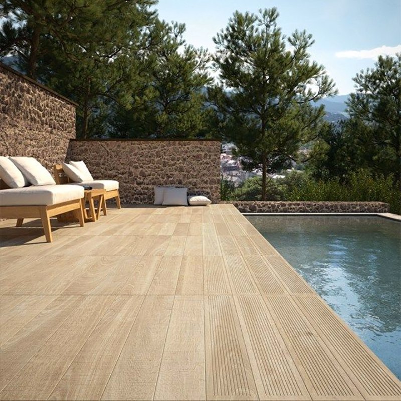 Porcelanato Diseño Madera - 23,3 x 120 cm - Adobery Taupe - Alaplana ...